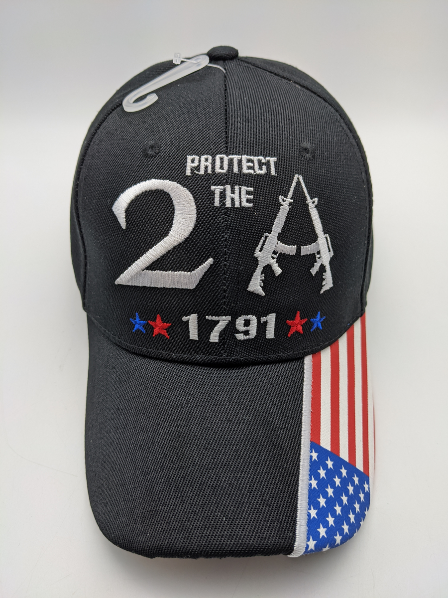 Protect The Second Amendment 2A Hat - USA Flag Bill – Discount Flags